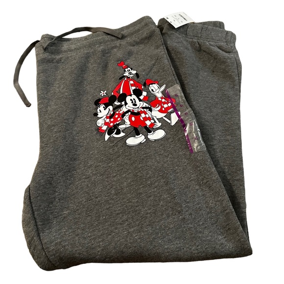Disney | Pants & Jumpsuits | Disney Mickey Mouse Holiday Jogger Pants ...